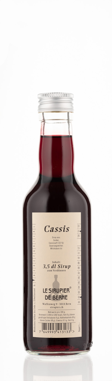 Cassis Sirup Le Sirupier de Berne * | Schürch Getränke AG